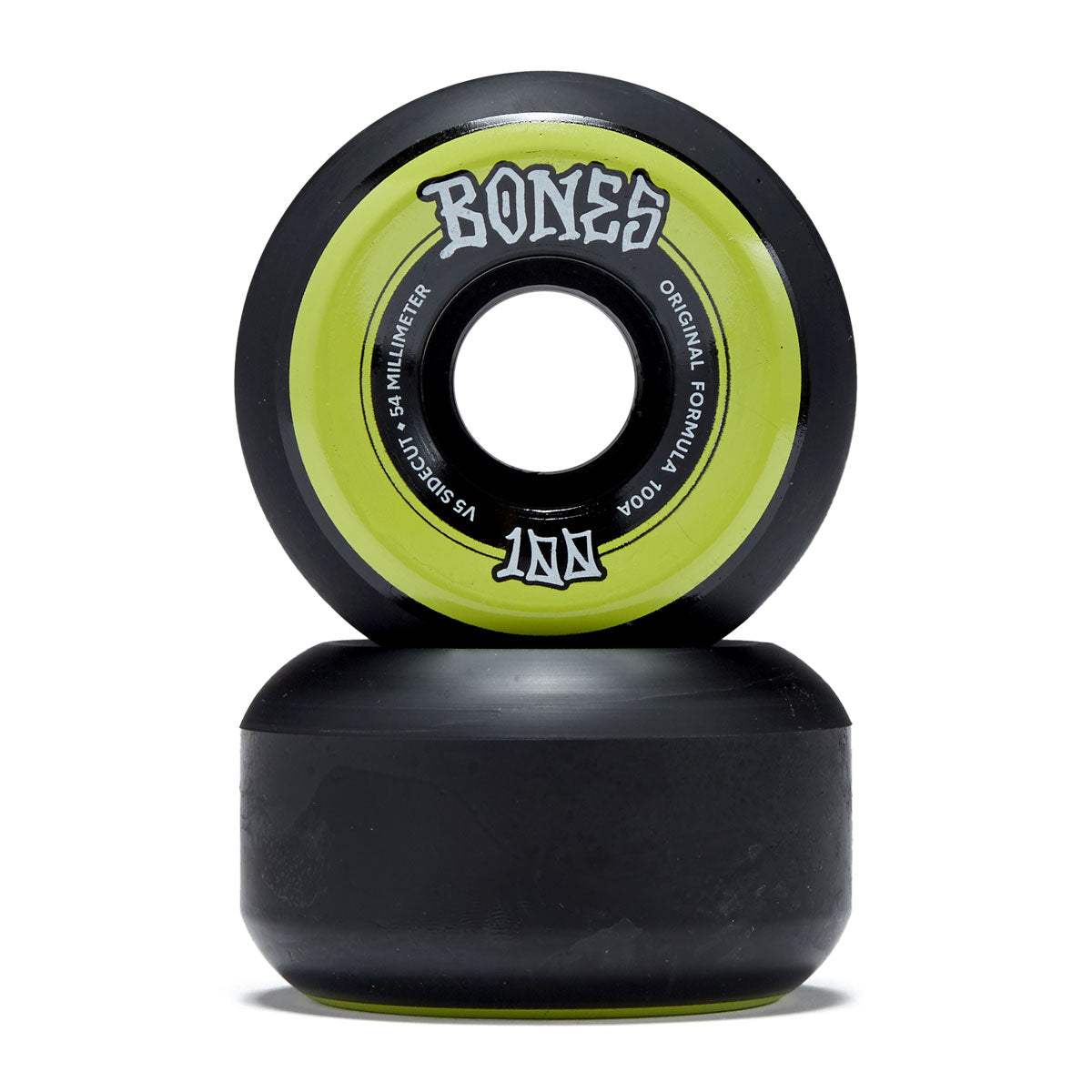 Bones 100s Sidecuts 100a V5 Sidecut Skateboard Wheels - Black - 54mm – CCS