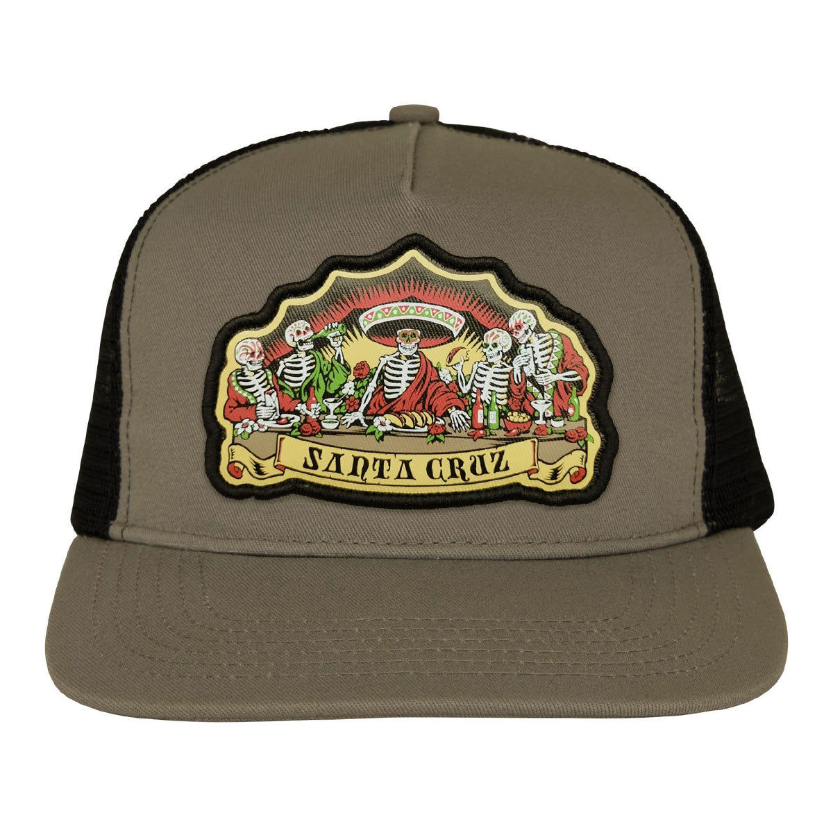 Santa Cruz Guzman Dead Diners Snapback Hat - Dusty Brown/Black – CCS