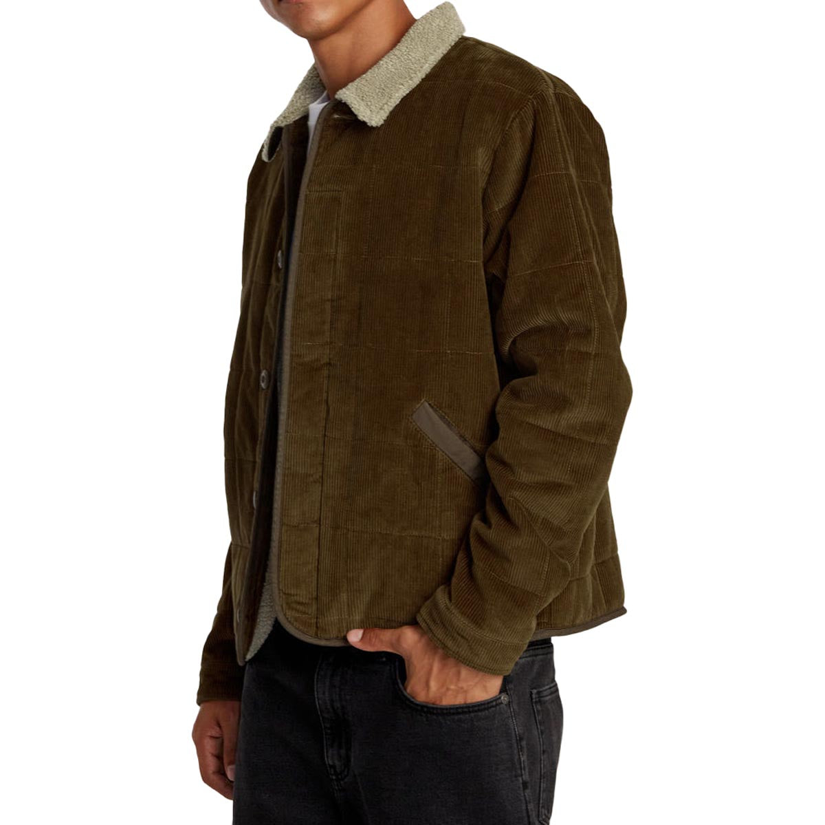 RVCA Surplus Sherpa Puffer Jacket - Chocolate – CCS