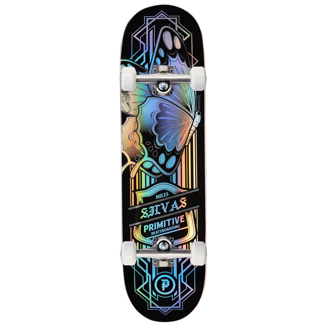 Primitive Silvas Butterfly Spectra Skateboard Complete - Black - 8.50 ...