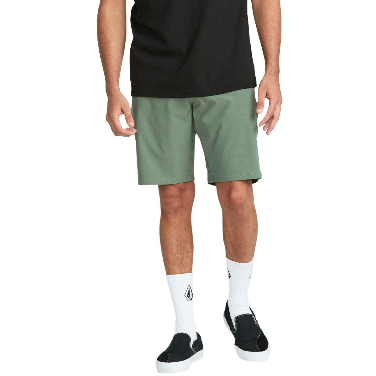 Volcom Frickin Cross Shred Static 20 Shorts - Light Olive – CCS