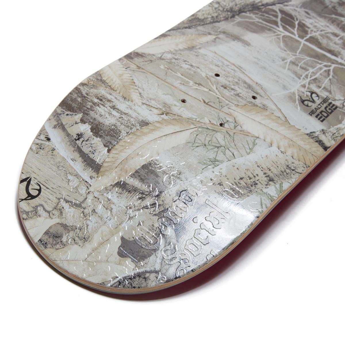 CCS Social Camouflage Embossed Skateboard Deck - Realtree Edge