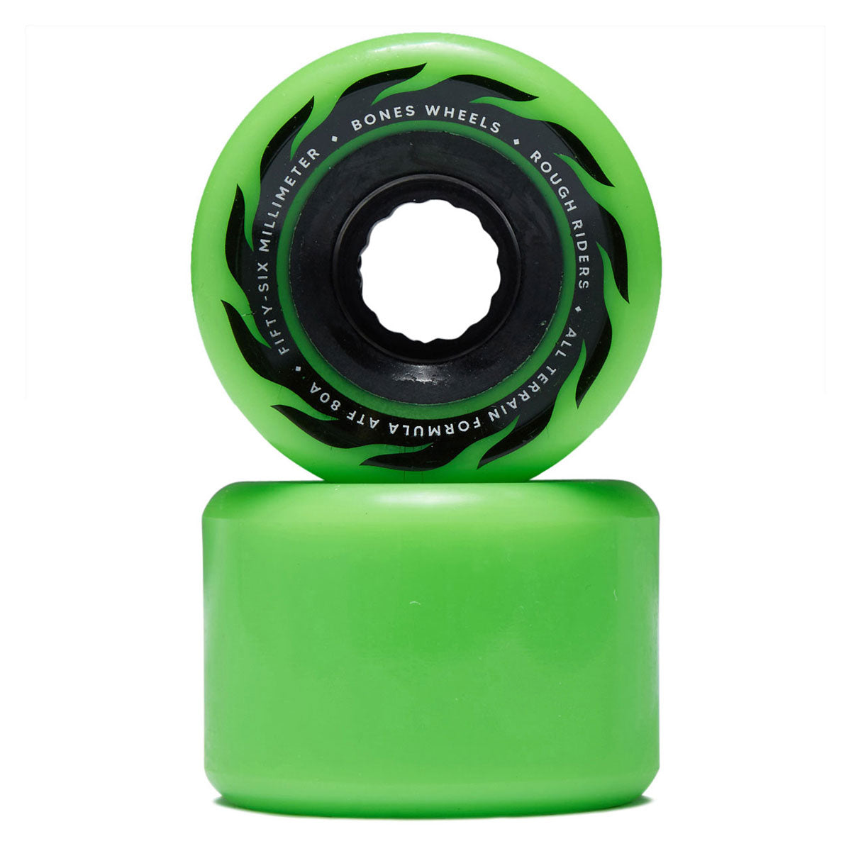 Bones ATF Rough Riders Eternal Flame 80a Skateboard Wheels - Green - 5 ...