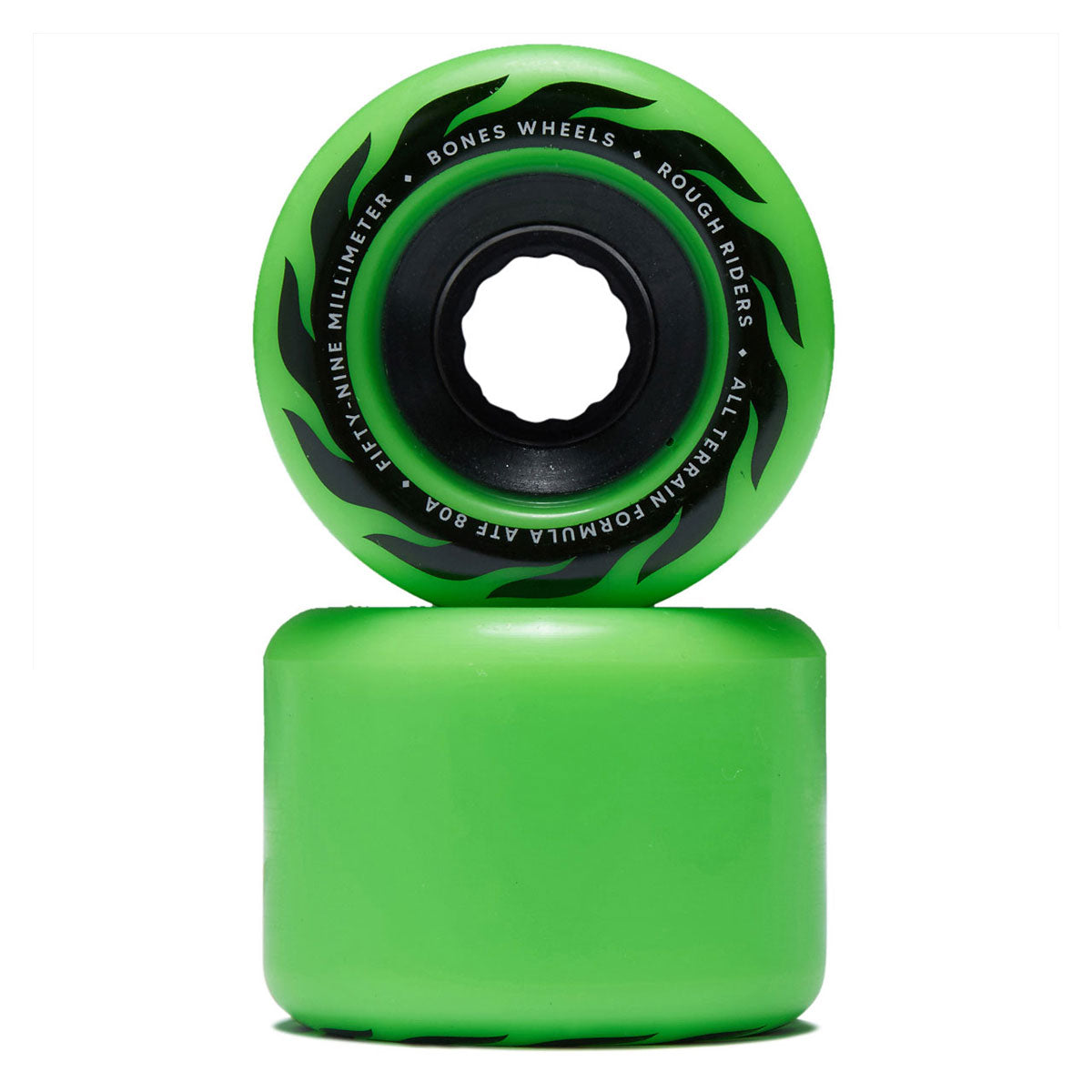 Bones ATF Rough Riders Eternal Flame 80a Skateboard Wheels - Green - 5 ...
