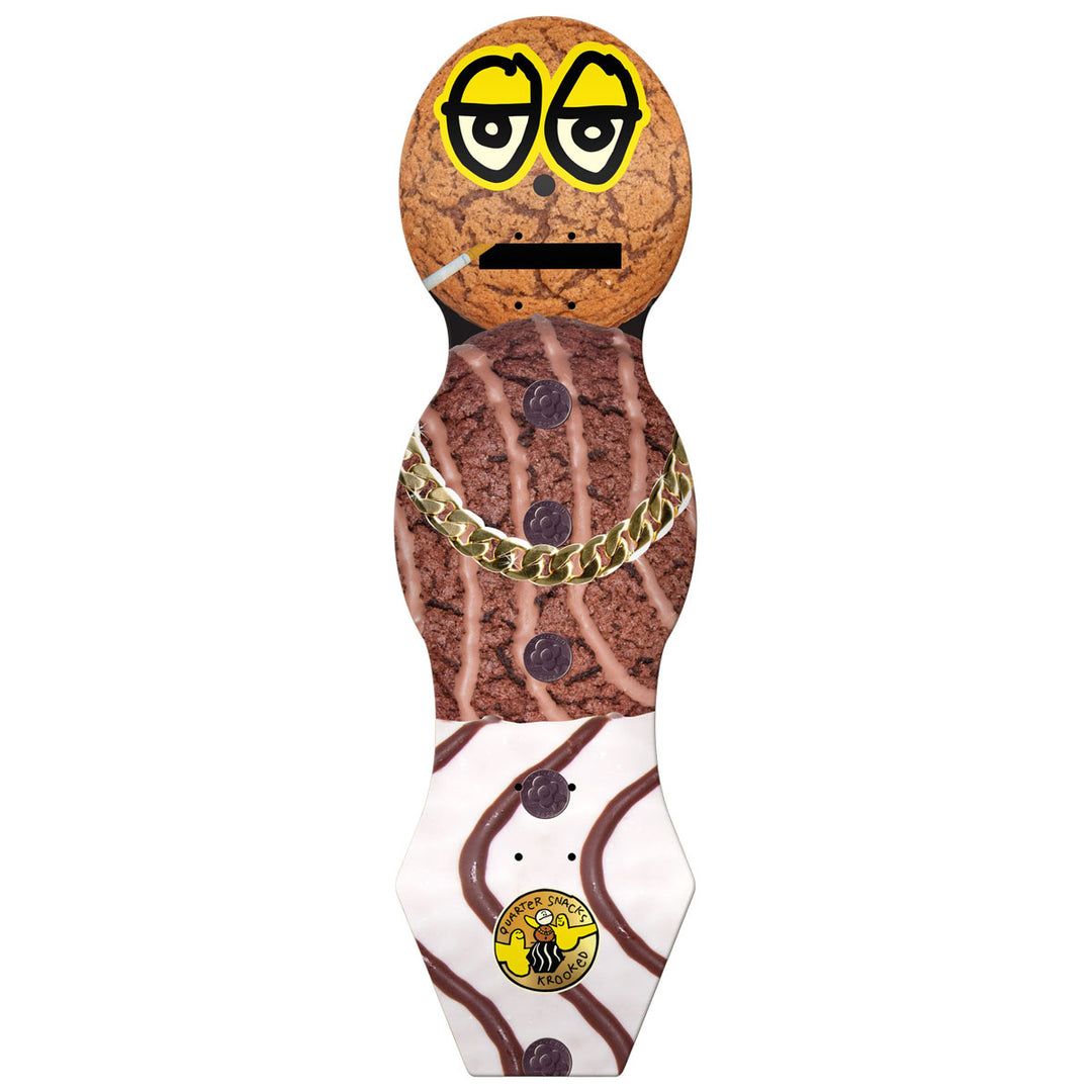 Krooked x Quartersnacks Snackman Cruiser Skateboard Deck - Multi - 9.0 ...