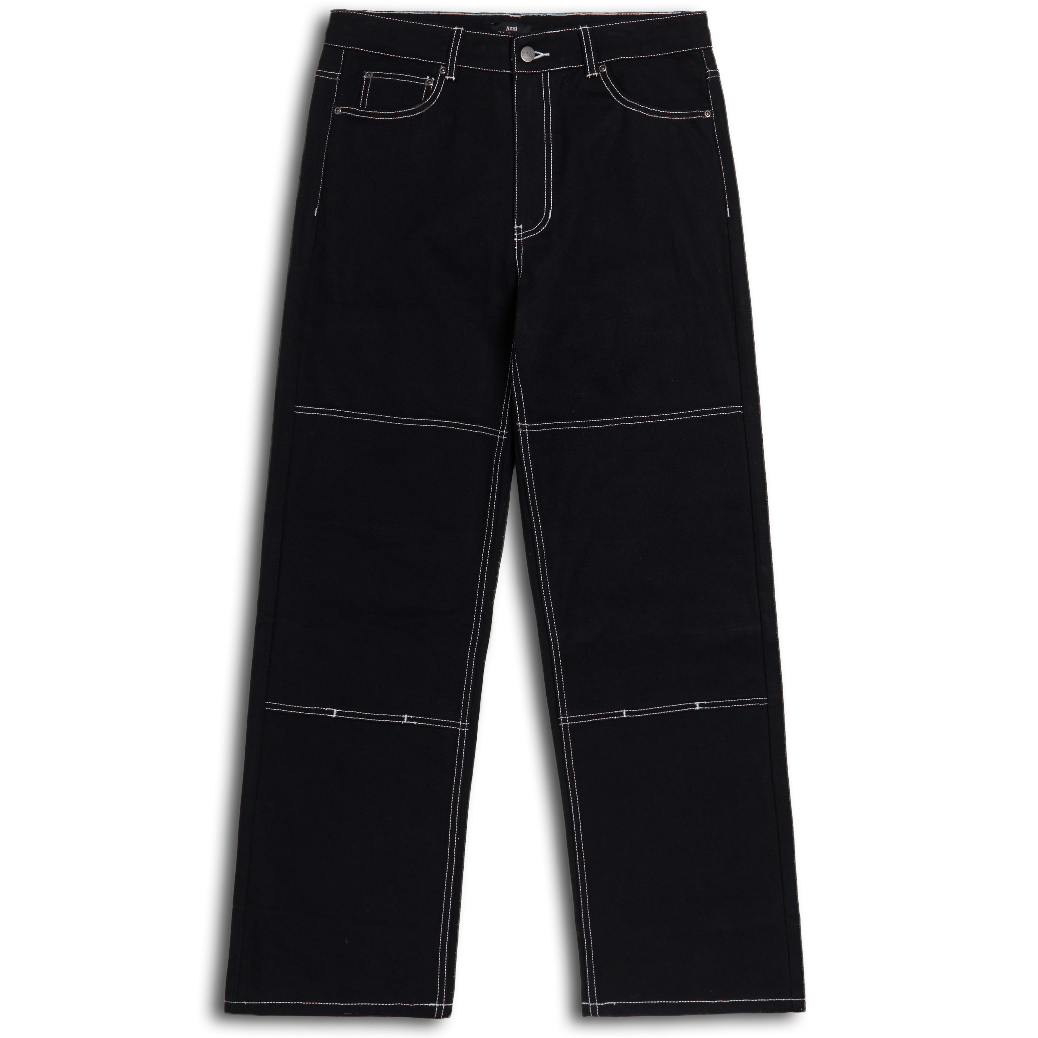 CCS Double Knee Original Relaxed Canvas Pants - Black/White