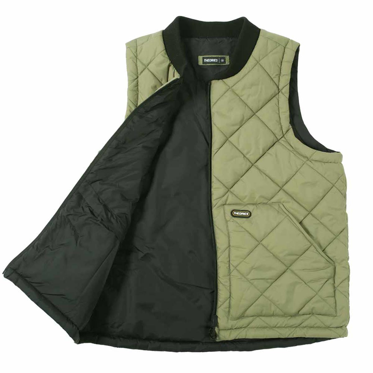 Theories Newton Quilted Reversible Vest Jacket - Sage/Black – CCS