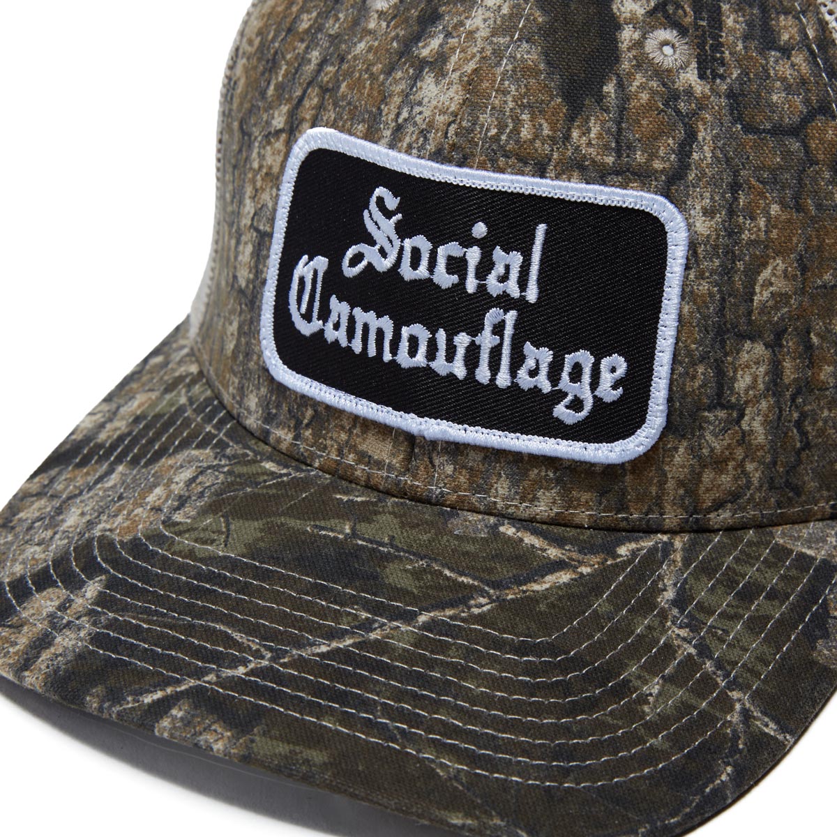 CCS Social Camouflage Patch Trucker Hat - Timber