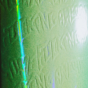 Fucking Awesome Stamp Embossed Shape 1 Skateboard Complete - Neon Gree ...