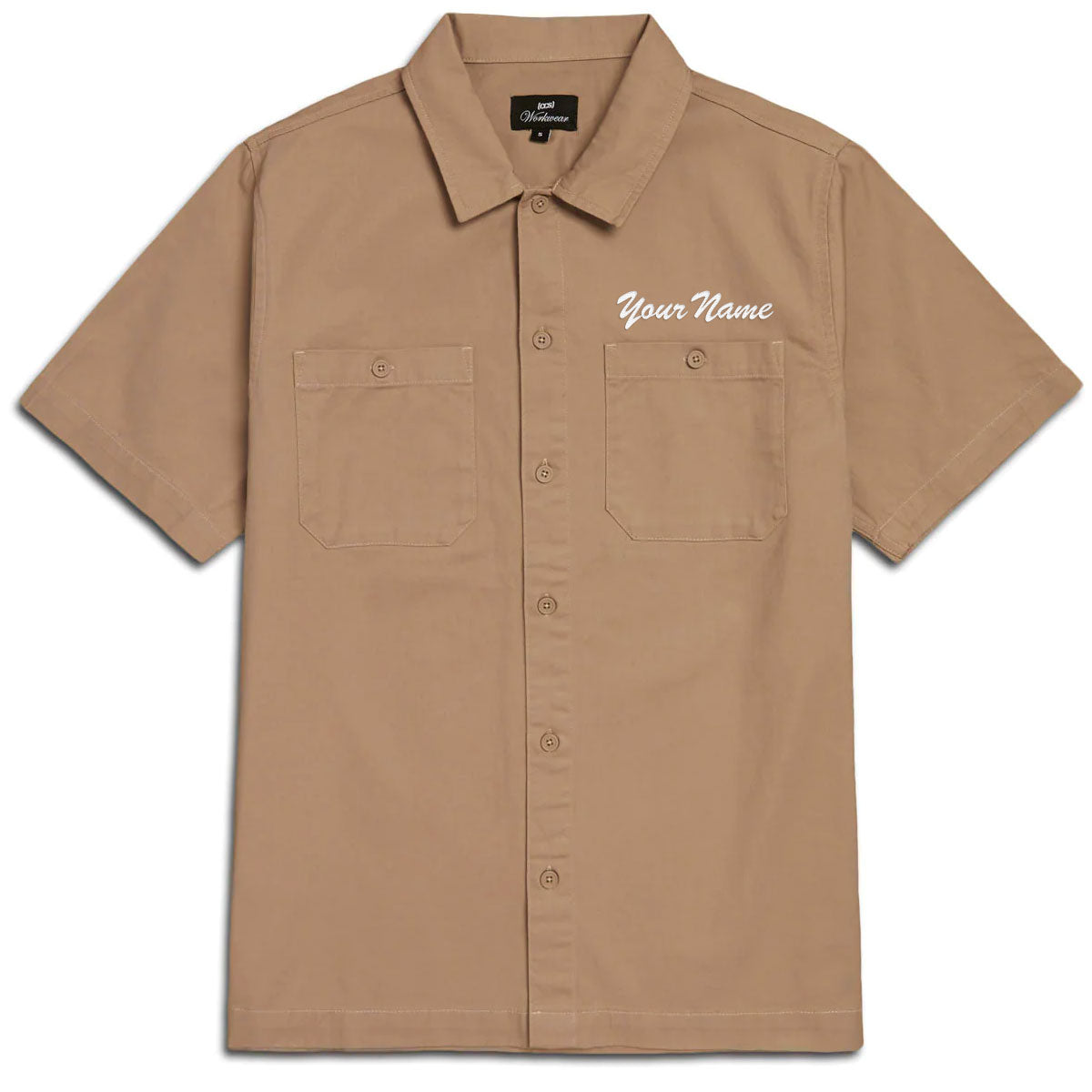 CCS Custom Embroidered Work Shirt - Khaki