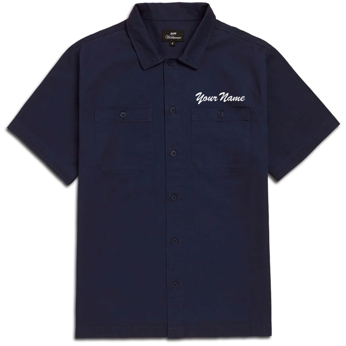 CCS Custom Embroidered Work Shirt - Navy