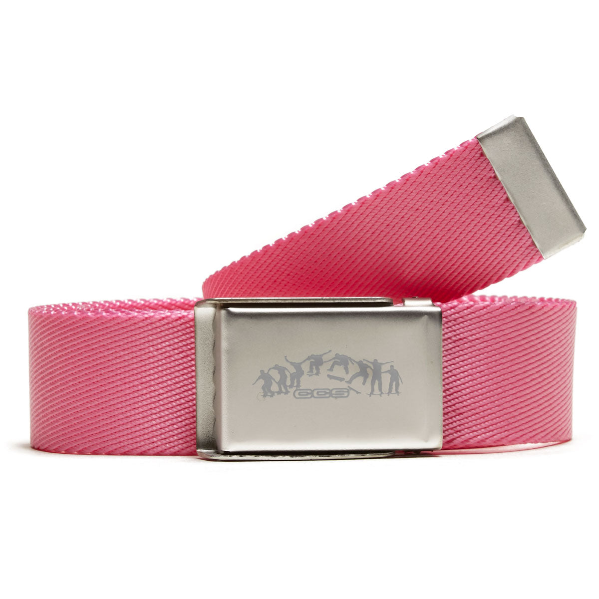 CCS Silver Kickflip Buckle Belt - Pink