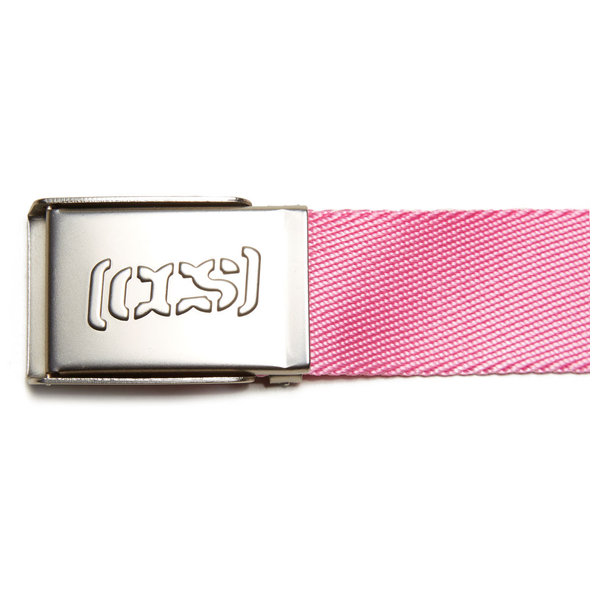 CCS Silver Logo Buckle Belt - Pink