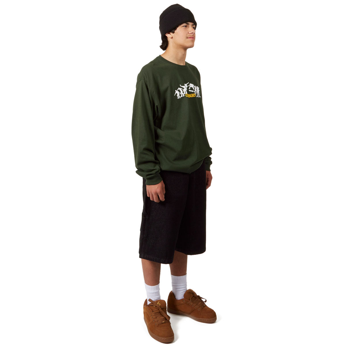 CCS Hammer Loop Jean Shorts - Acid Wash Black