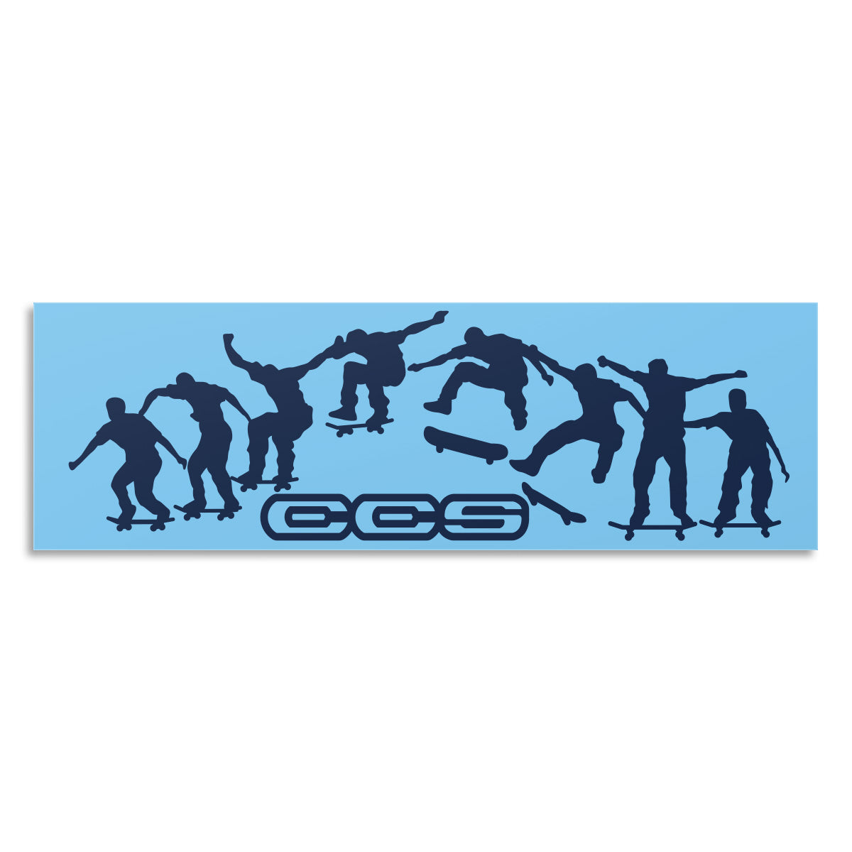 CCS Kickflip Sticker - Carolina Blue/Navy