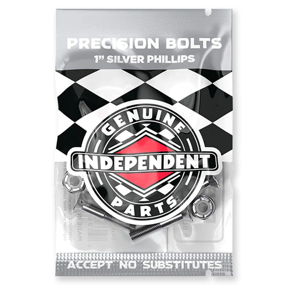 Independent Genuine Parts Phillips Hardware - Black/Silver - 1" – CCS